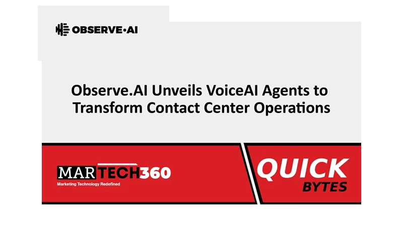 Observe.AI Unveils VoiceAI Agents to Transform Contact Center