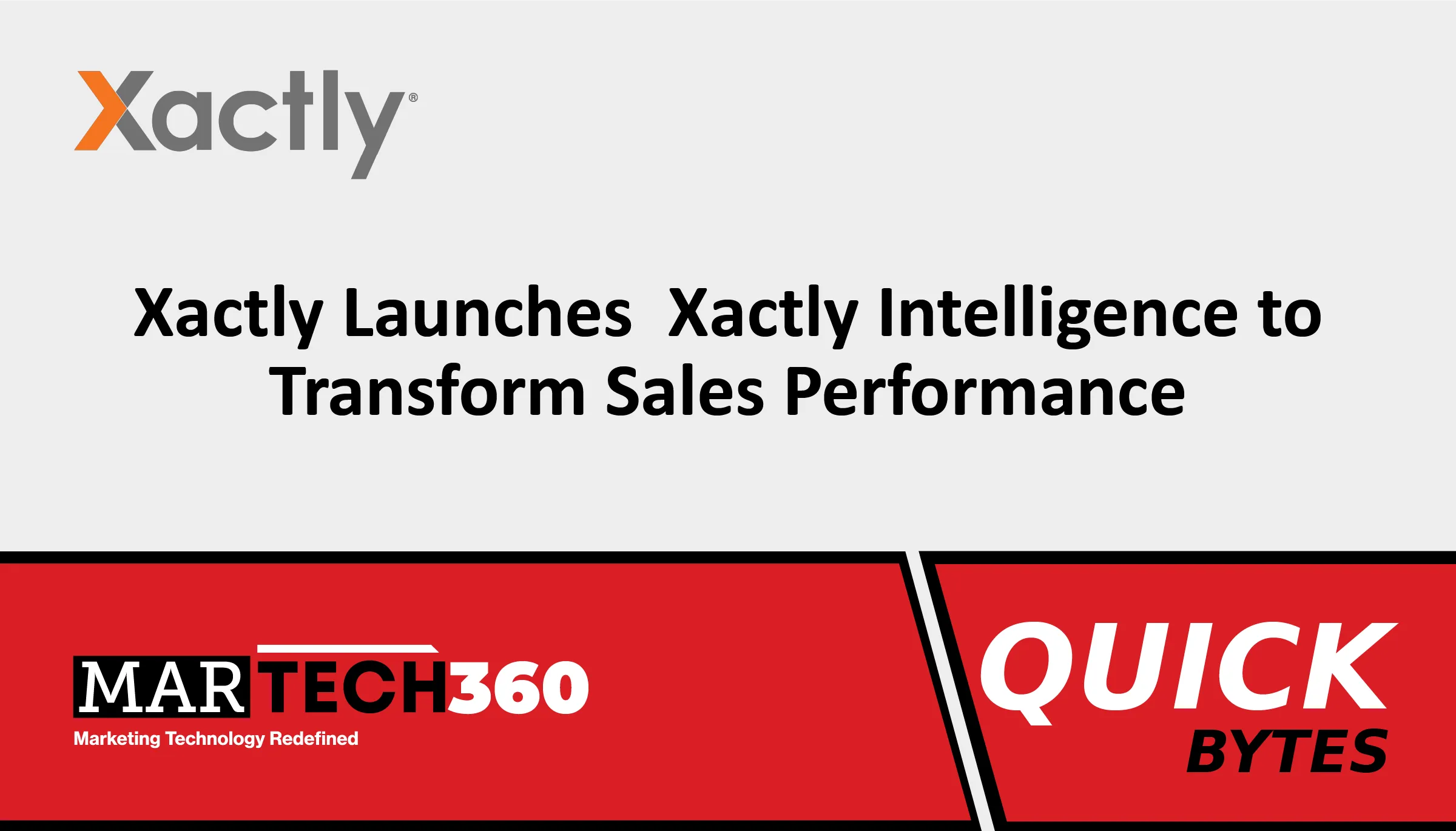 Xactly Launche Xactly Intelligence to Transform Sales Performance