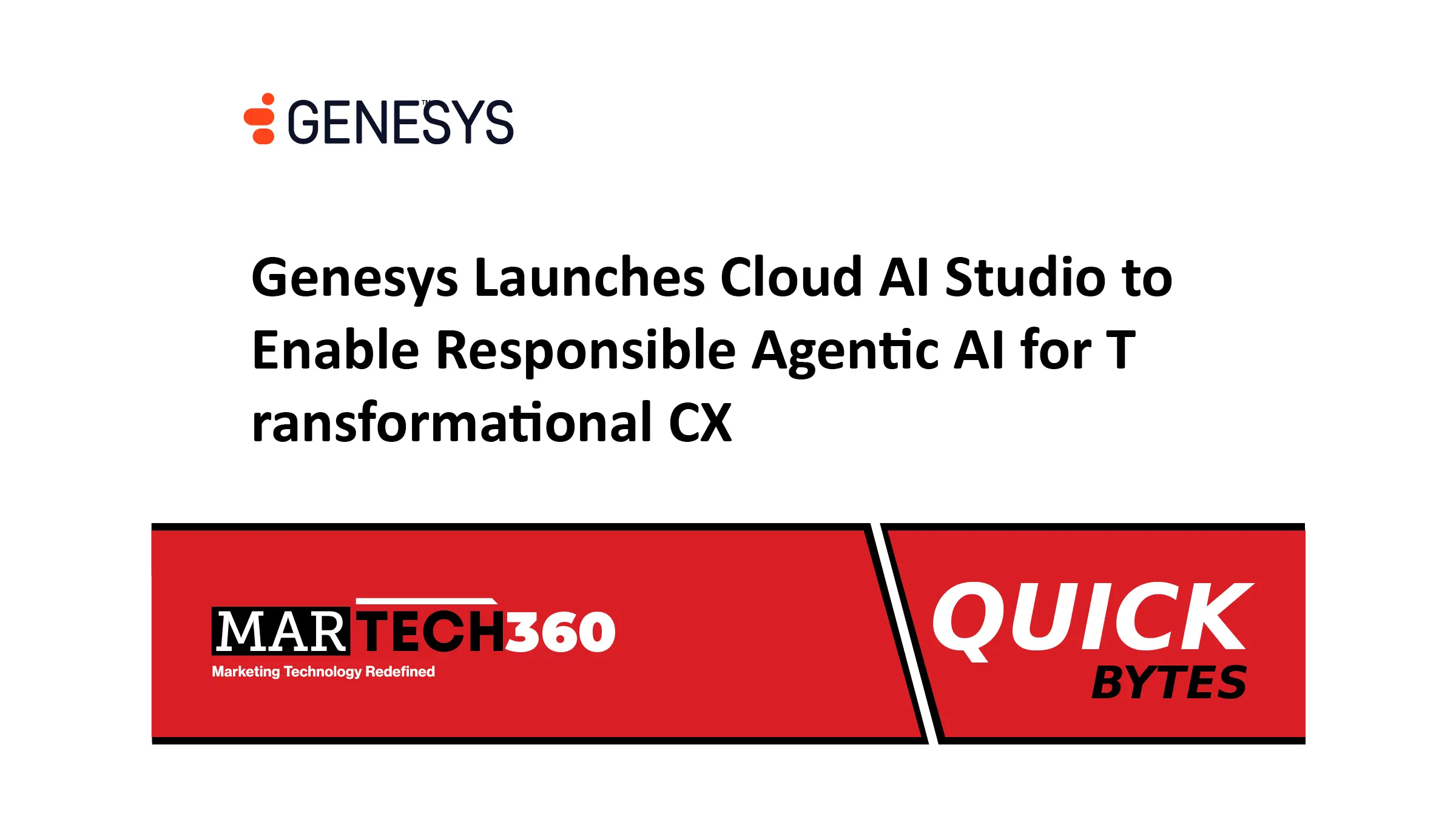 Genesys Launches Cloud AI Studio for Responsible CX AI