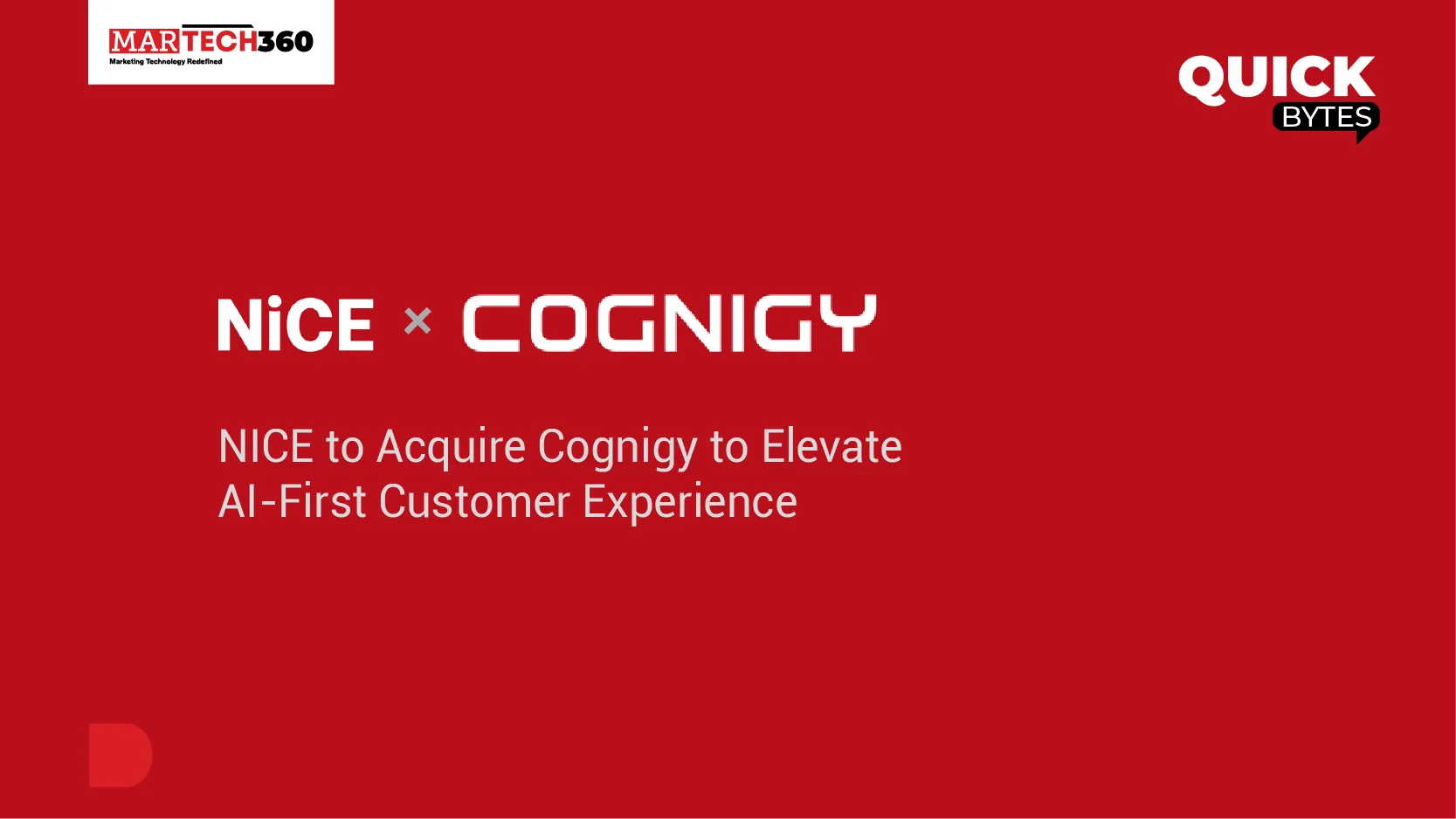 NICE Acquire Cognigy to elevate AI‑first customer experience